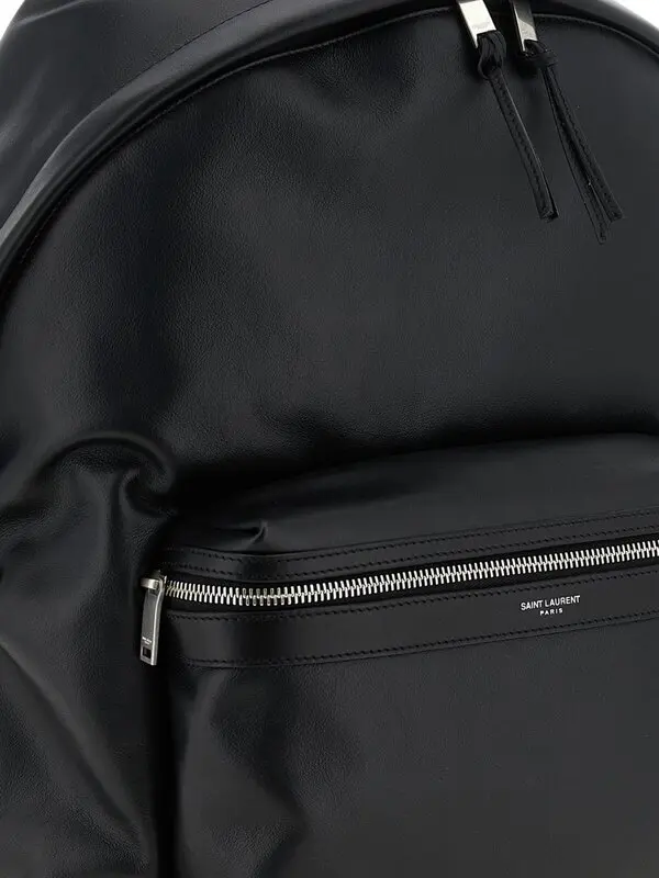 Saint Laurent City Leather Backpack