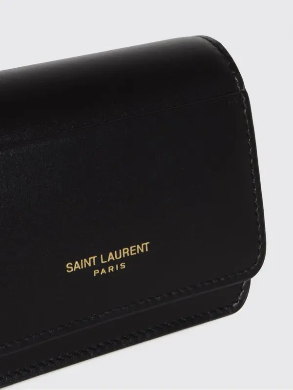 Saint Laurent Leather Card Holder