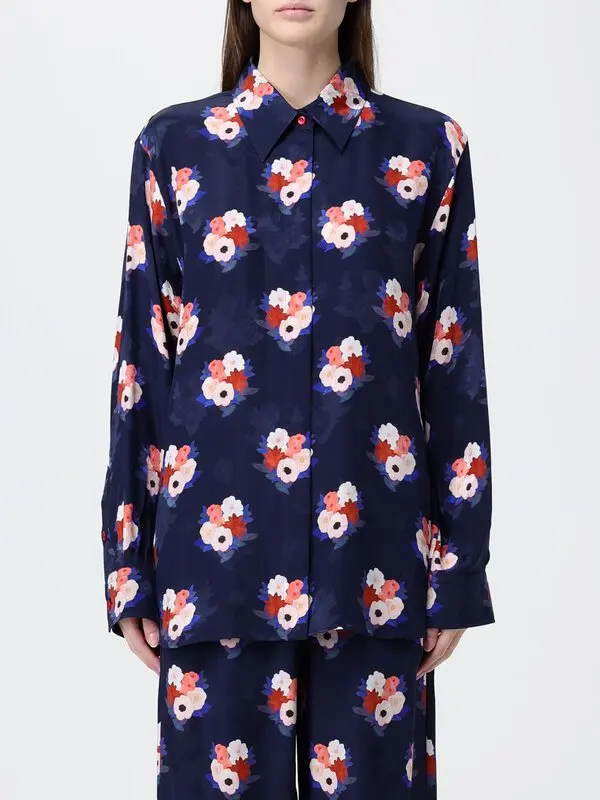 Fendi Silk Shirt With Floral Print