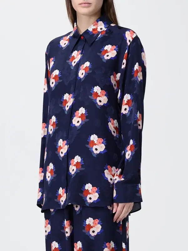 Fendi Silk Shirt With Floral Print