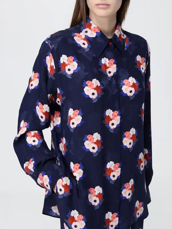 Fendi Silk Shirt With Floral Print