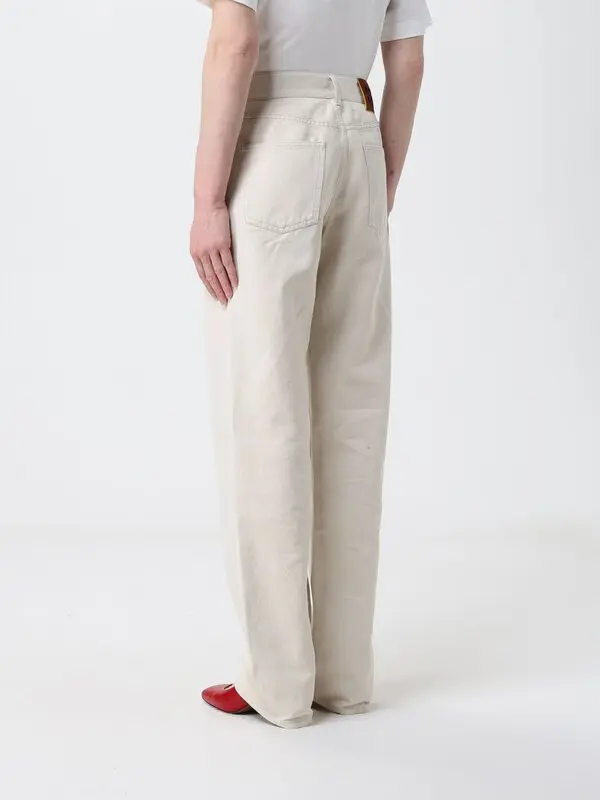 Fendi Straight Leg Denim Jeans In And Cream