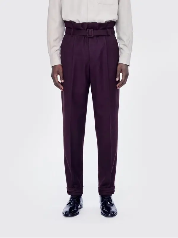 Saint Laurent Wool Tailored Trousers