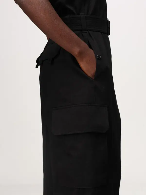 Saint Laurent Belted Strapless Jumpsuit