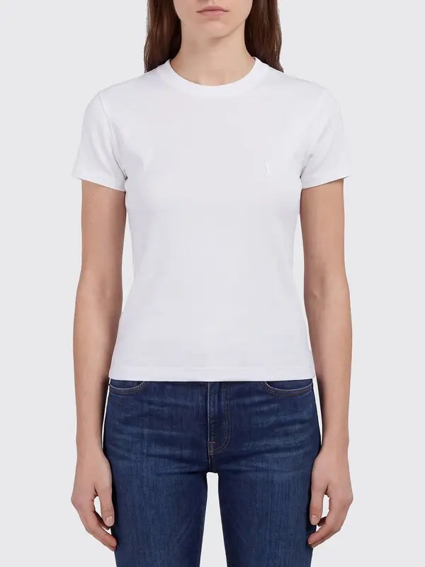 Saint Laurent Cotton T-shirt - White