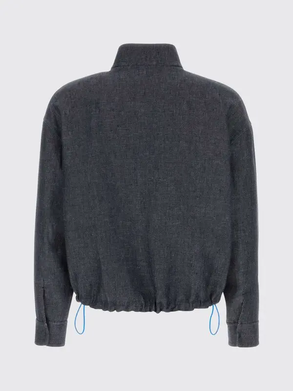 Fendi Linen Cotton And Silk Bomber Jacket