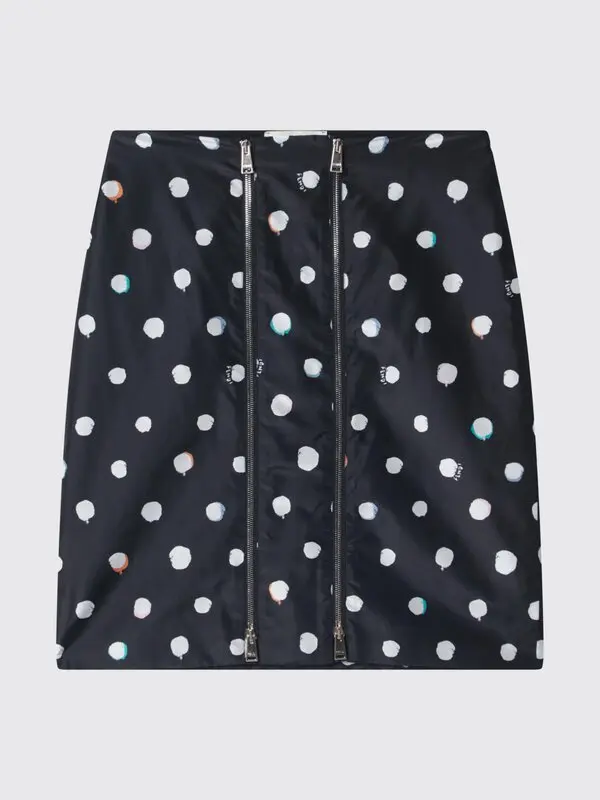 Fendi Polka Dot Silk Mini Skirt
