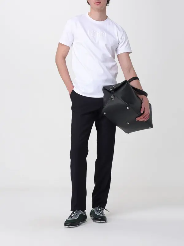 Fendi Cotton T-shirt With Logo - White