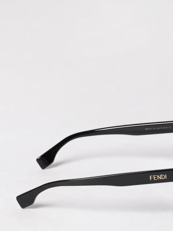 Fendi Oversized Irregular Shaped Sunglasses In Acetate With Logo
