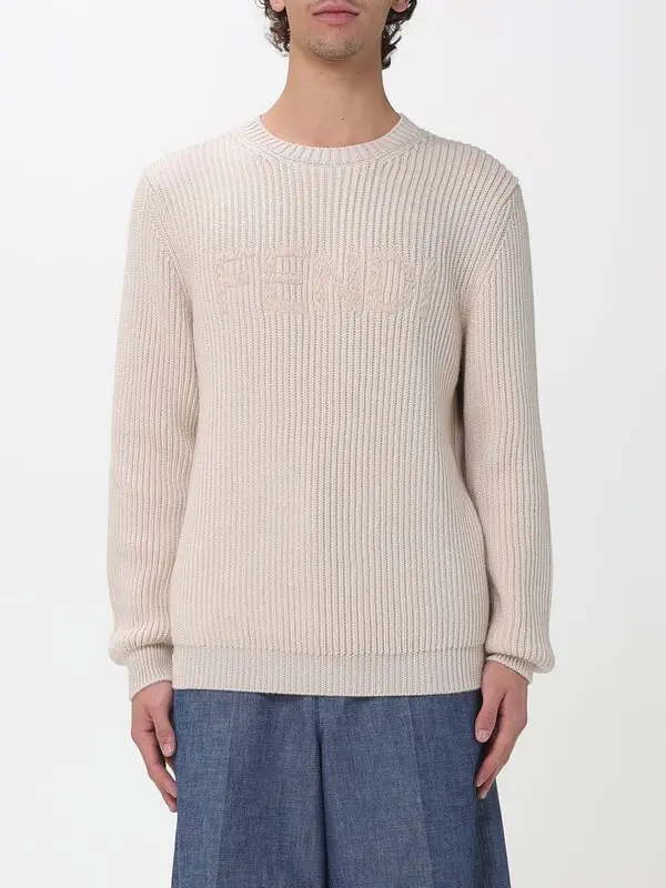 Fendi Ribbed Crew Neck Jumper