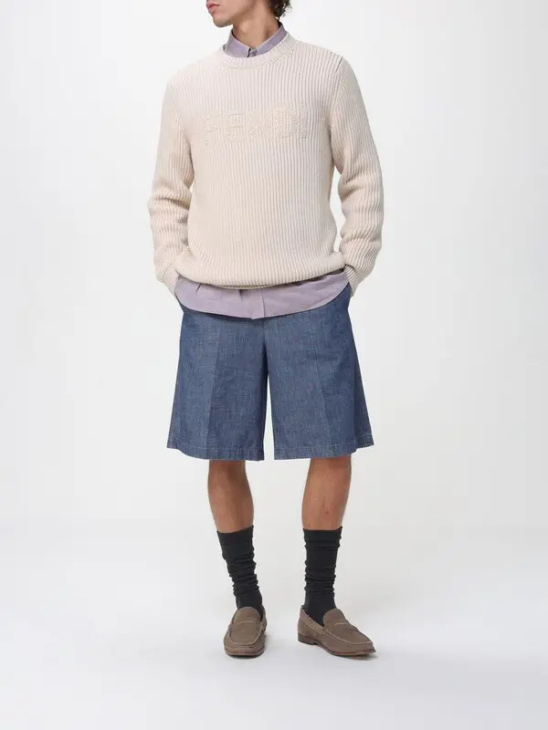 Fendi Ribbed Crew Neck Jumper
