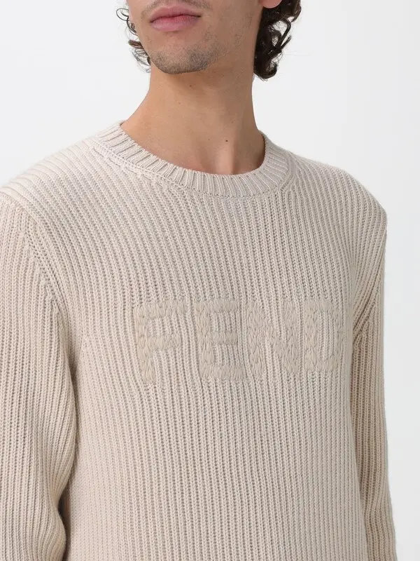 Fendi Ribbed Crew Neck Jumper
