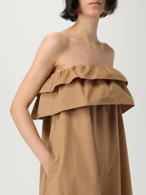 Saint Laurent Ruffled Tiered Maxi Dress