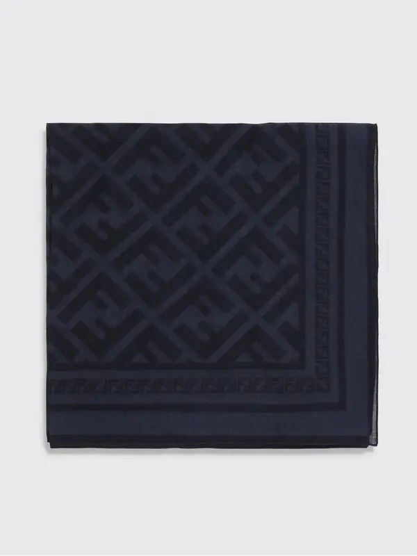 Fendi Ff Wool And Silk Scarf