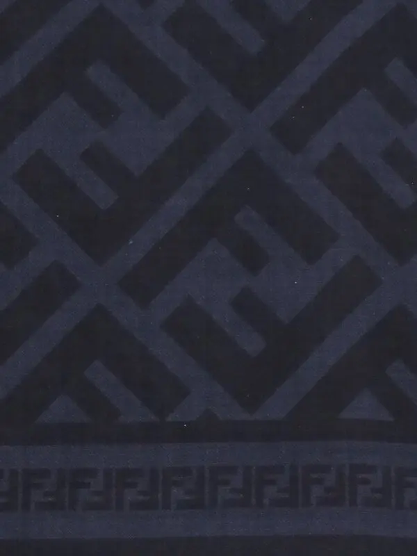 Fendi Ff Wool And Silk Scarf