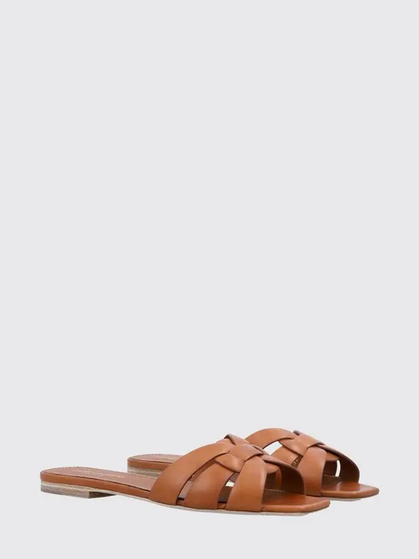 Saint Laurent Tribute Mules With A Square Toe And Low Heel