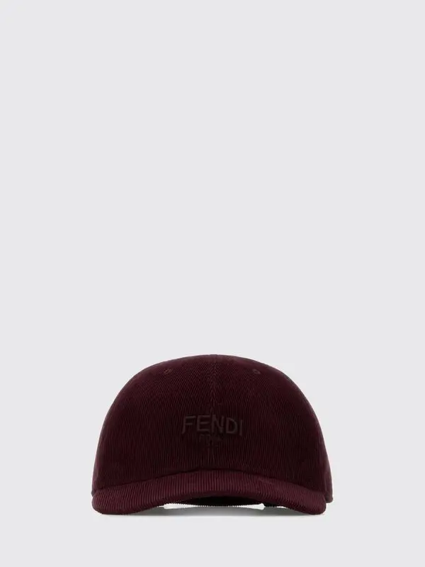 Fendi Ribbed Cotton Velvet Hat By