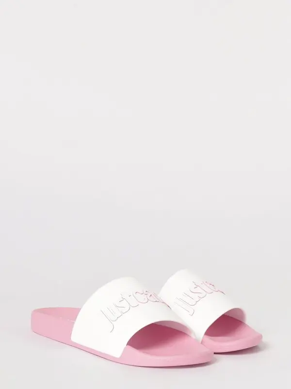 Just Cavalli Rubber Sliders With Printed Logo