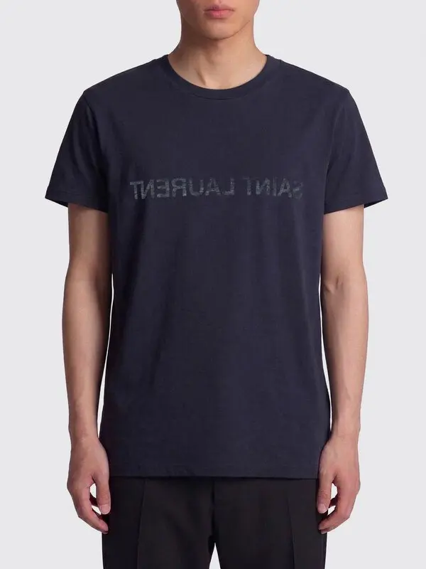 Saint Laurent Logo Cotton T-shirt - Fa01