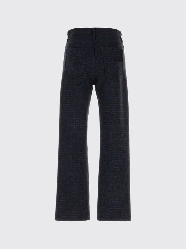 Fendi Monogram Denim Straight Jeans