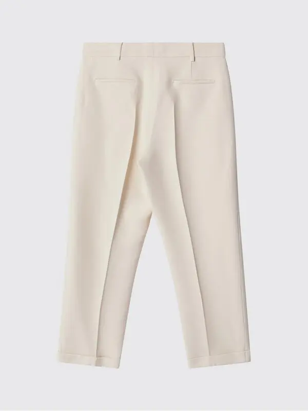 Fendi Slim Fit Wool And Silk Trousers