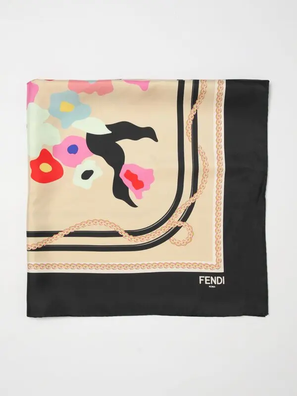 Fendi Printed Silk Scarf