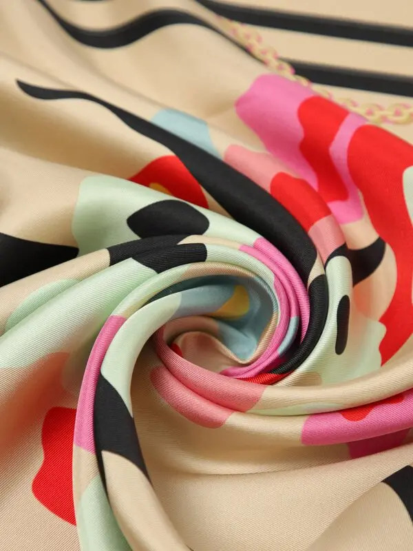Fendi Printed Silk Scarf