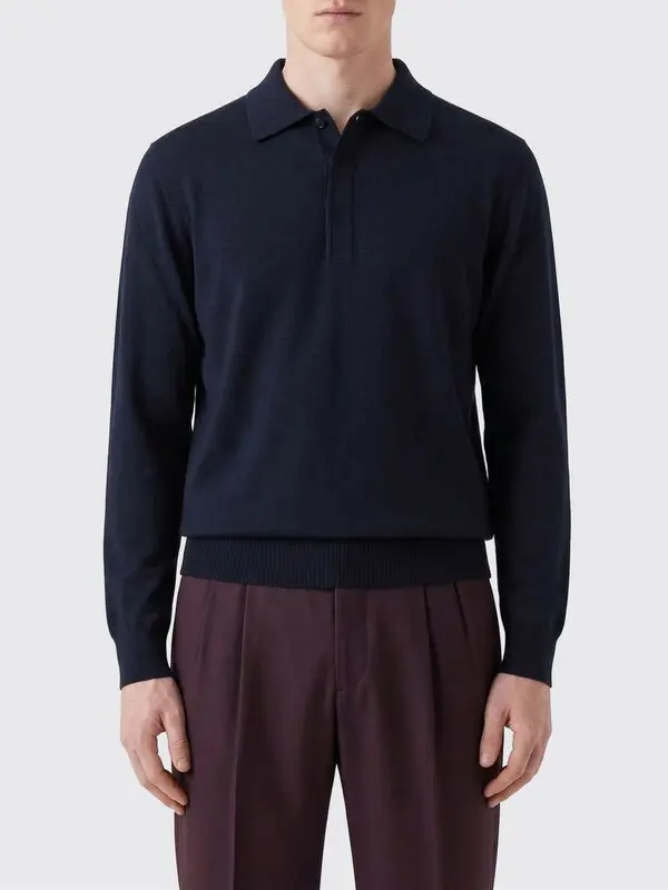 Saint Laurent Silk Blend Polo Shirt