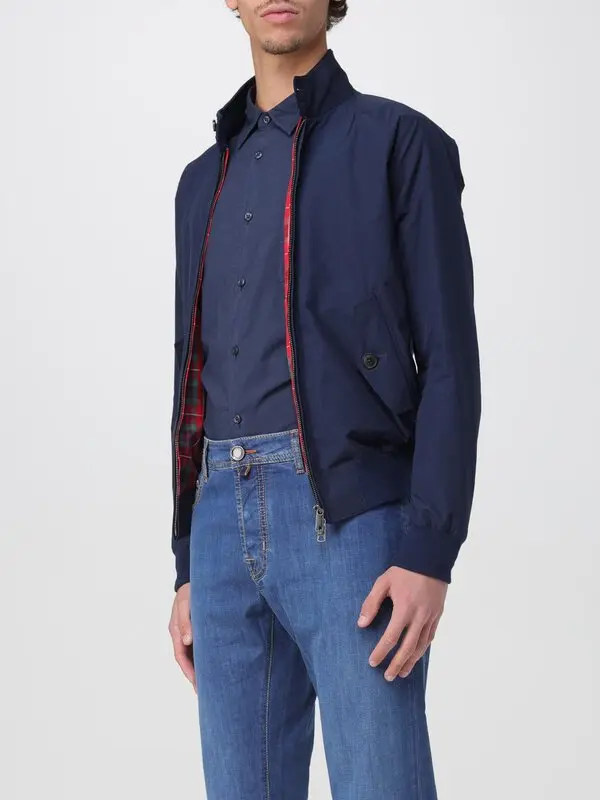 BARACUTA Cotton Blend Bomber Jacket