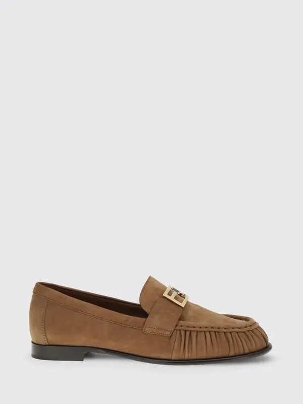 Fendi Ff Baguette Suede Loafer
