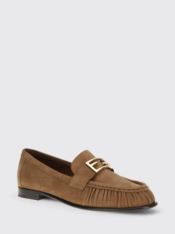Fendi Ff Baguette Suede Loafer