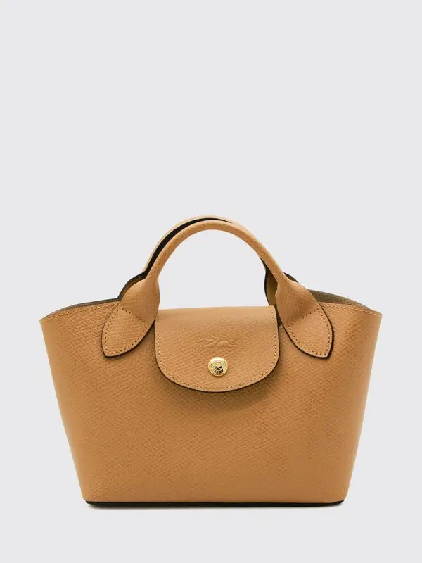 Longchamp Pure Mini Cowhide Leather Handbag With Removable Strap