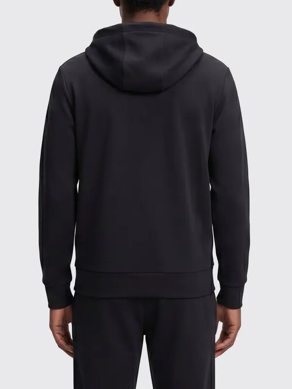 BOSS Cotton Zip-up Hoodie With Lettering Logo