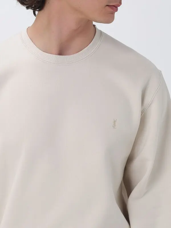 Saint Laurent Cotton Crew Neck Sweatshirt