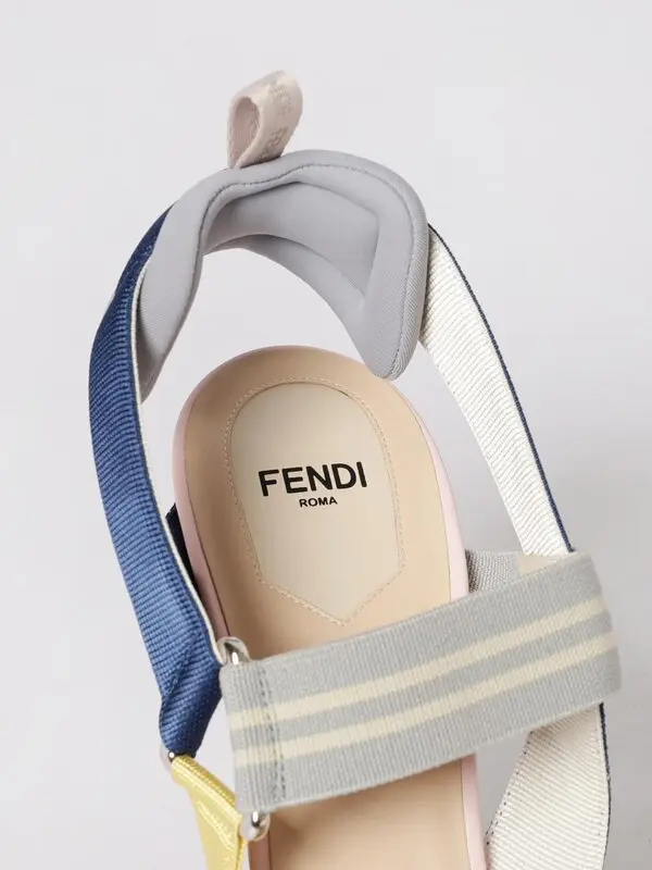 Fendi Colibrì Slingback Pumps In Bouquet Print Nylon