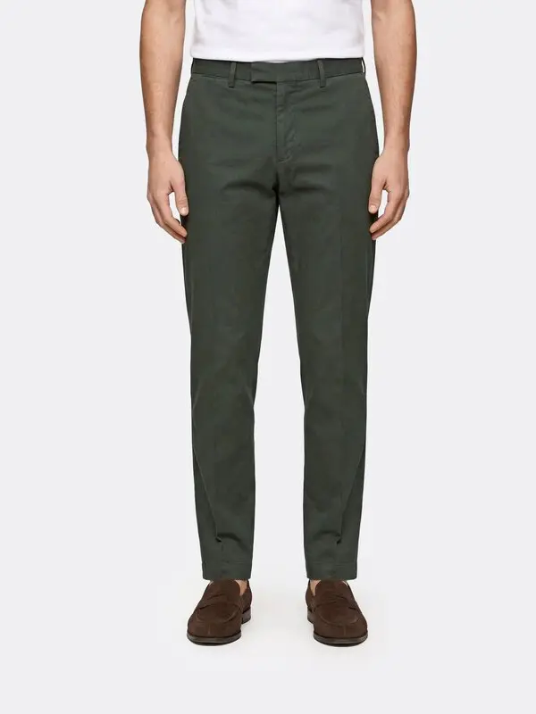PT TORINO Stretch Cotton Chino Trousers - Grey