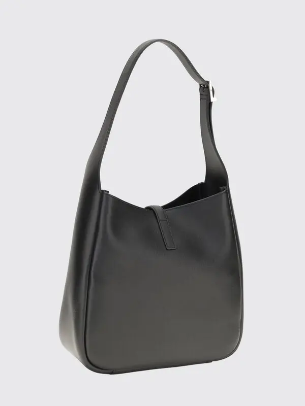 Saint Laurent Le 5 À 7 Mini Bag In Smooth Calfskin With Buckle - Black