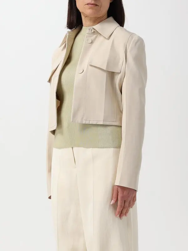 Fendi Cropped Jacket With Button Detail