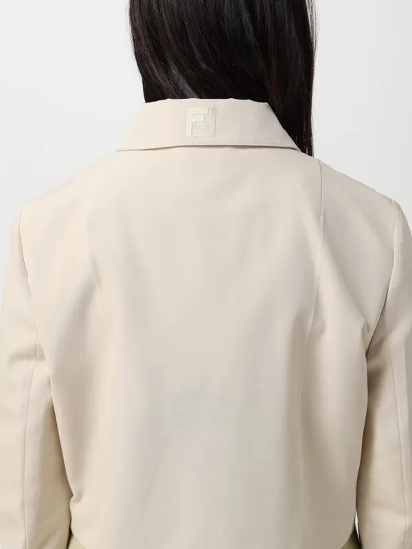 Fendi Cropped Jacket With Button Detail