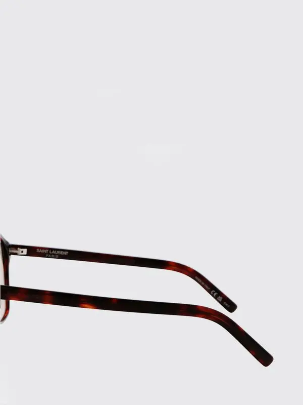 Saint Laurent Acetate Aviator Sunglasses - Brown