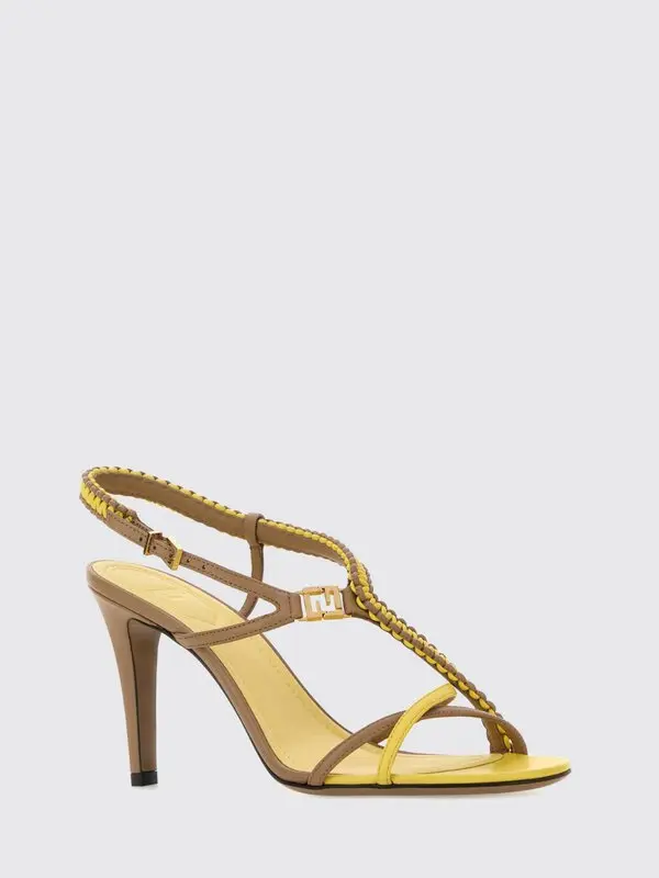 Fendi Heeled Sandals - Camel