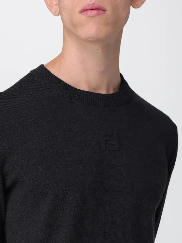 Fendi Crew Neck Jumper - Red