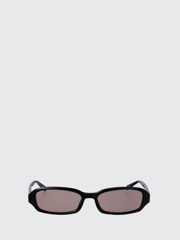 Saint Laurent Rectangular Sunglasses In Tortoiseshell Acetate With Logo