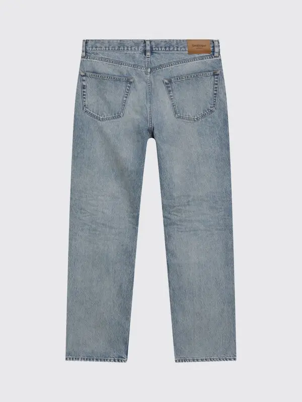 Saint Laurent Slim Fit Cotton Denim Jeans