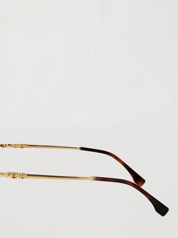 Fendi Graphy Aviator Sunglasses In Metal With Double Bridge