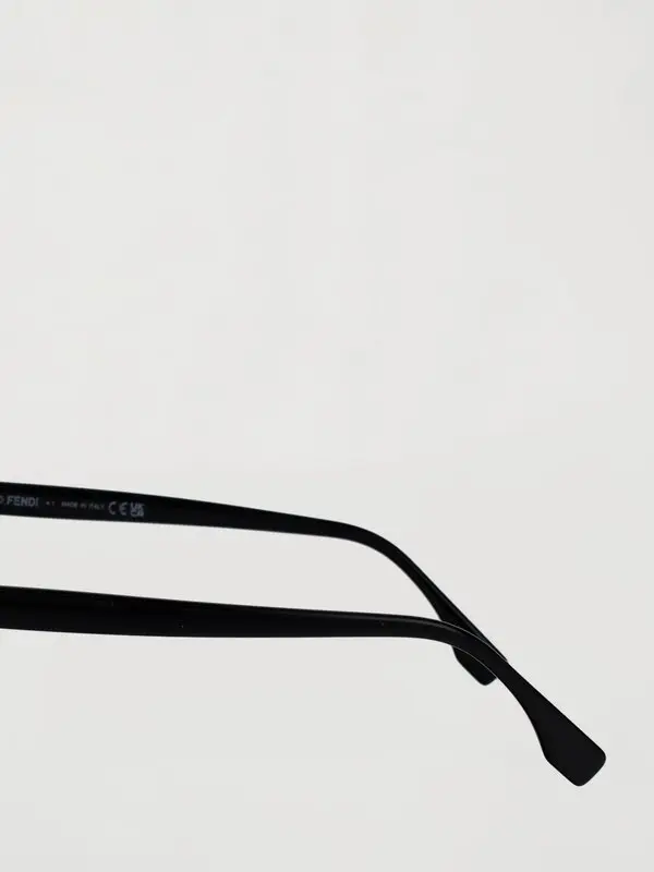 Fendi Round Frame Acetate Sunglasses With Ff Monogram Logo