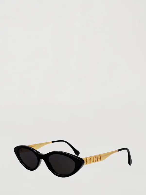 Fendi Cat-eye Acetate Sunglasses With Metal Logo Lettering