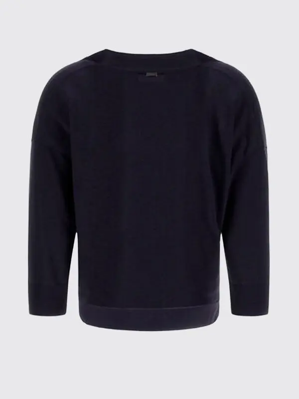 Herno Teddy Bear Print V-neck Lyocell Sweater