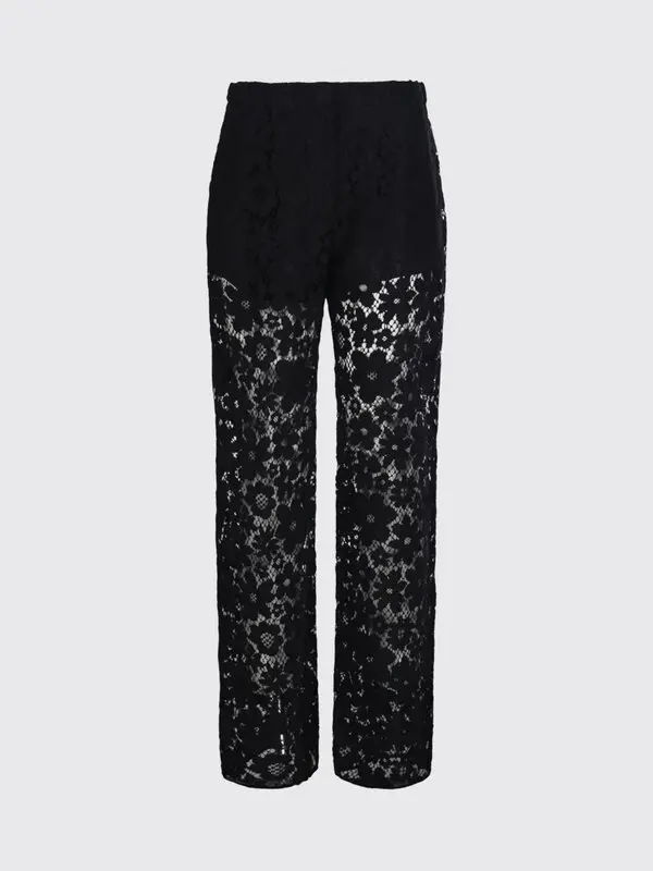 Fendi High-waisted Straight-leg Lace Palazzo Pants