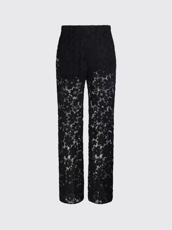 Fendi High-waisted Straight-leg Lace Palazzo Pants